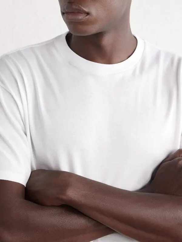 Auralee Seamless Cotton-jersey T-shirt