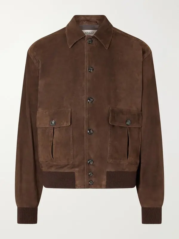 VALSTAR Colin Suede Bomber Jacket