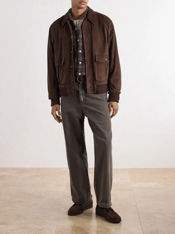 VALSTAR Colin Suede Bomber Jacket