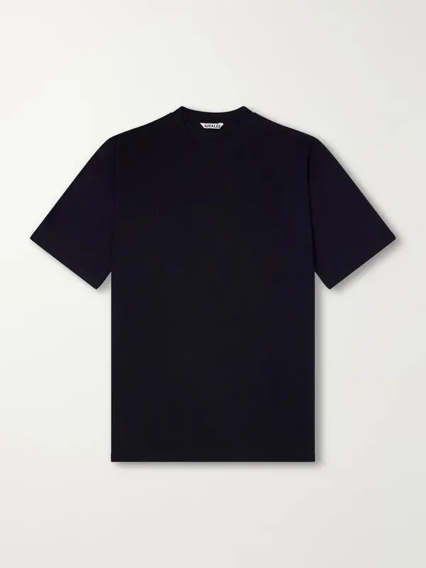 Auralee Seamless Cotton-jersey T-shirt