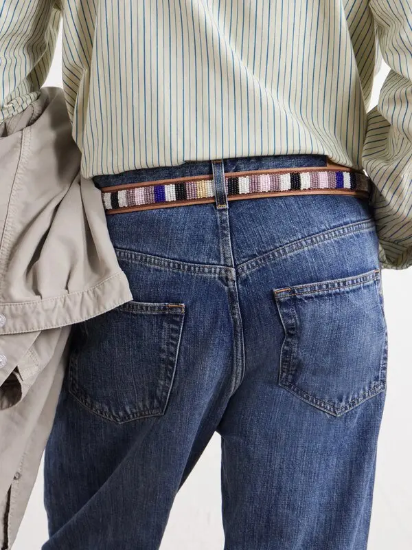 Visvim 3cm Beaded Leather Belt