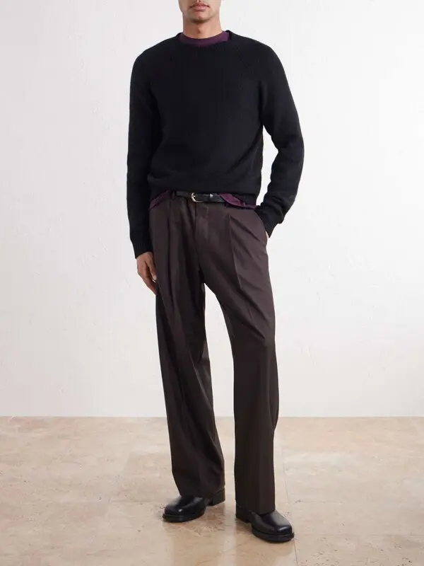 Nn07 Kay 10037 Straight-leg Pleated Woven Trousers