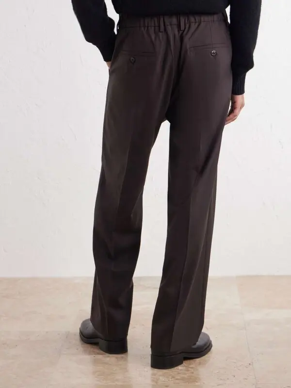 Nn07 Kay 10037 Straight-leg Pleated Woven Trousers