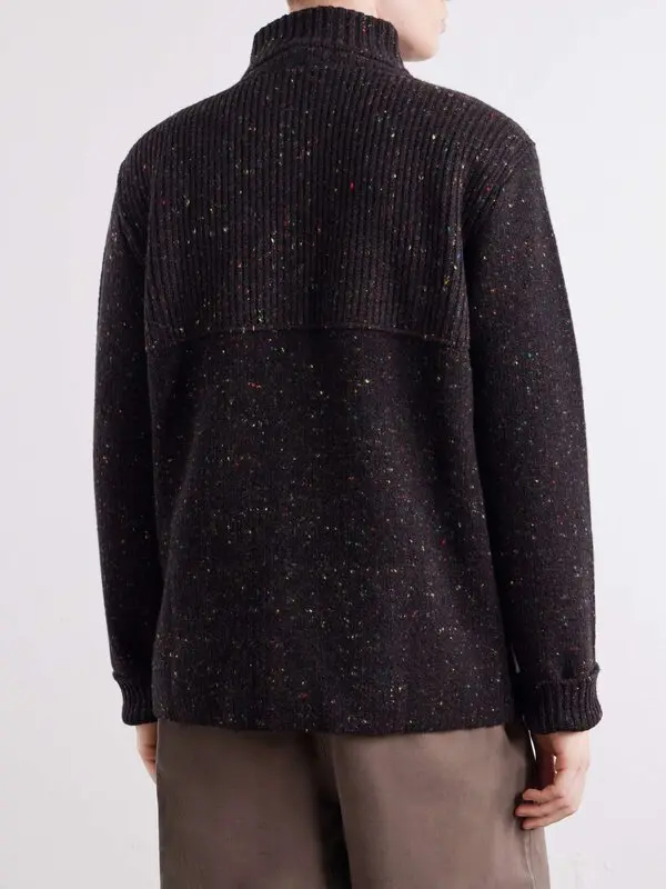Inis Meáin Storm Merino Wool And Cashmere-blend Cardigan