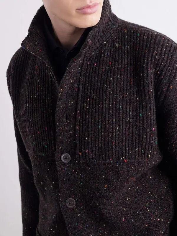 Inis Meáin Storm Merino Wool And Cashmere-blend Cardigan