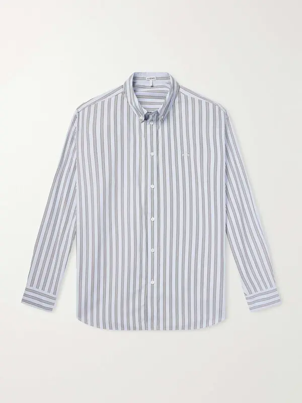Loewe Striped Cotton-poplin Shirt