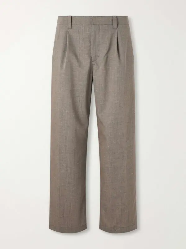 Our Legacy Still Wide-leg Wool-blend Chinos - Beige