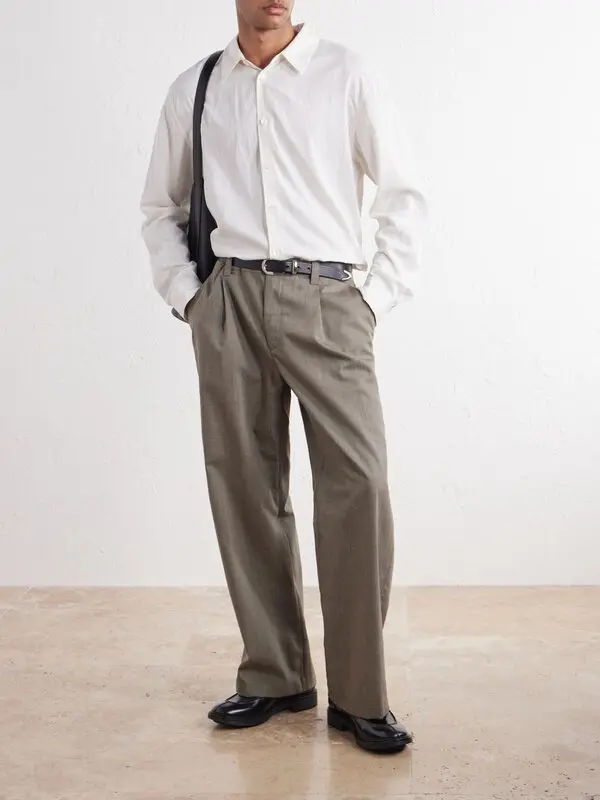 Our Legacy Still Wide-leg Wool-blend Chinos