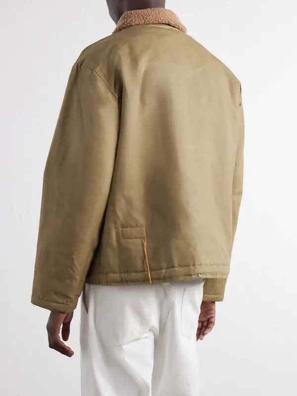 FORTELA Deck Wool Fleece-lined Cotton-canvas Jacket