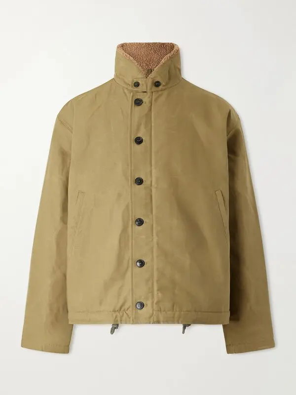 FORTELA Deck Cotton-canvas Jacket With Wool Lining - Green