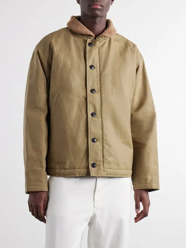 FORTELA Deck Cotton-canvas Jacket With Wool Lining - Green