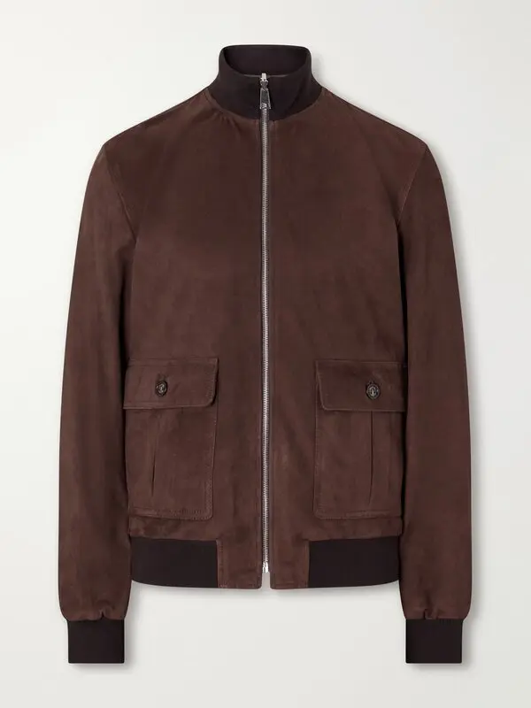 VALSTAR Reversible Suede Bomber Jacket