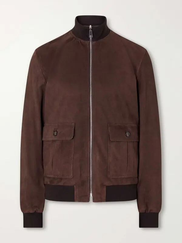 VALSTAR Reversible Suede Jacket - Navy