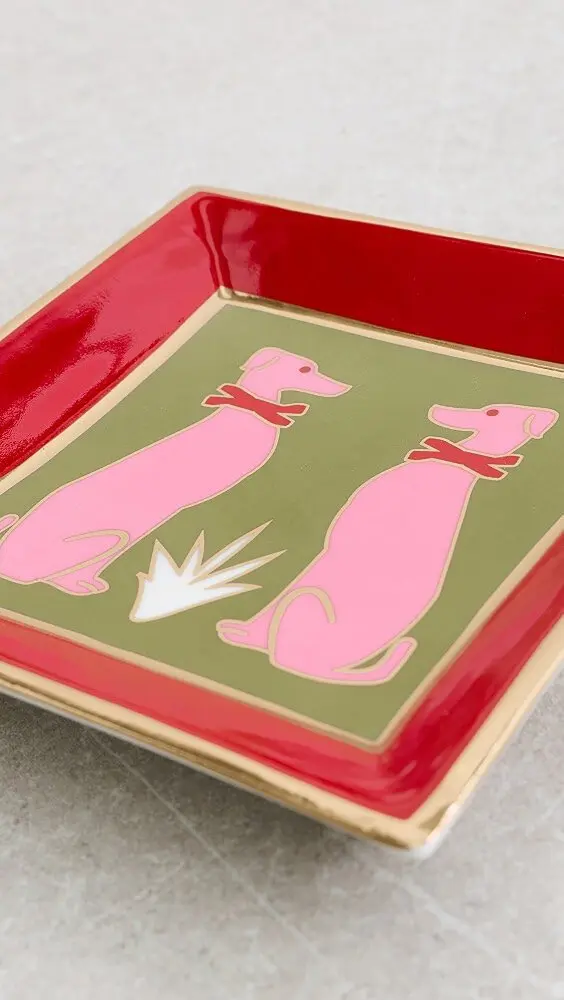 Jonathan Adler Playa Greyhounds Square Tray