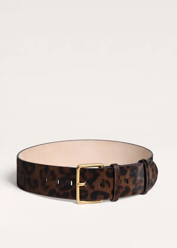 ME+EM Dark Leopard Wide Waist Belt