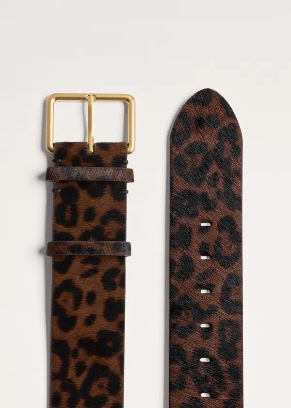 ME+EM Dark Leopard Wide Waist Belt