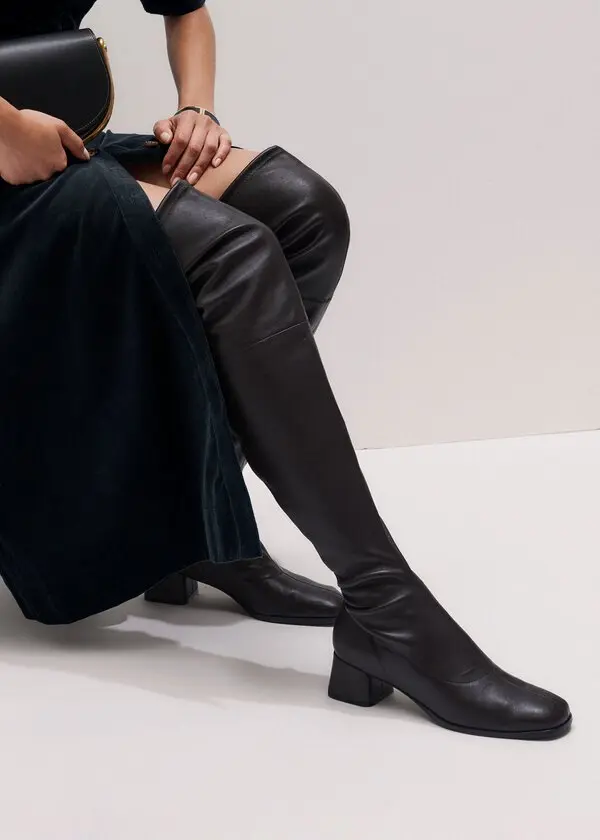 ME+EM Low Block Over Knee Stretch Boot
