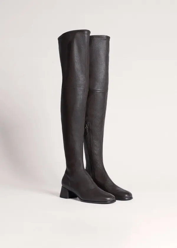 ME+EM Low Block Over Knee Stretch Boot