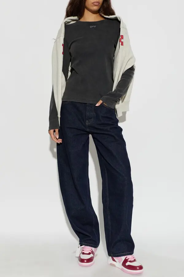 Off-White Long Sleeve Top
