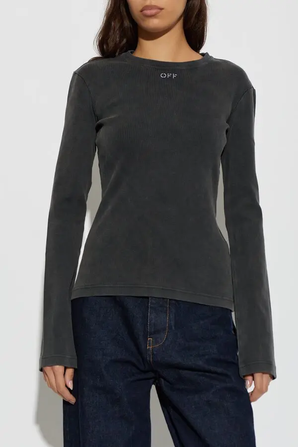 Off-White Long Sleeve Top