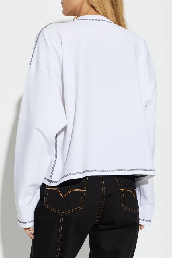 Versace Cotton Long-sleeve Top