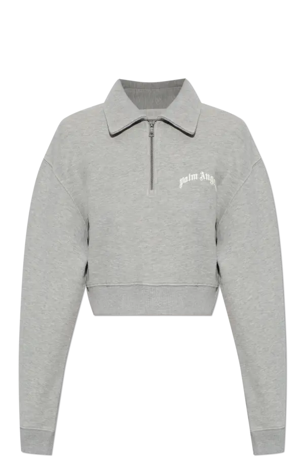 Palm Angels Sweatshirt With Logo - Grey