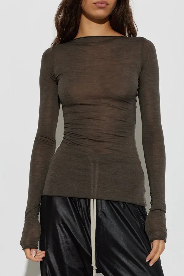 Rick Owens Long Sleeve Top - Grey