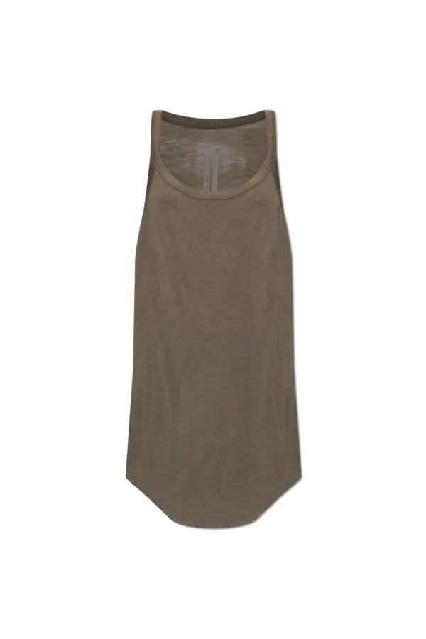 Rick Owens Oversized Wool And Silk Tank - Grey