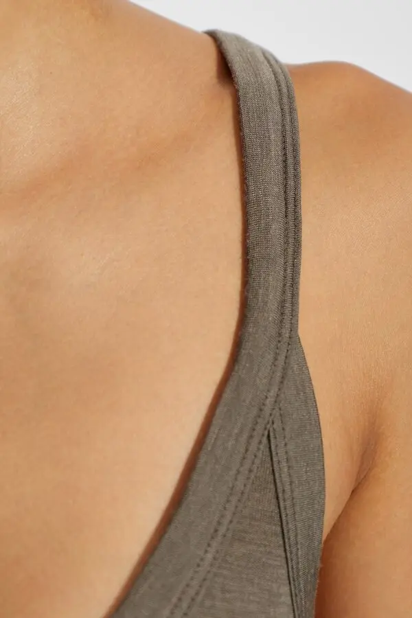 Rick Owens Oversized Wool And Silk Tank