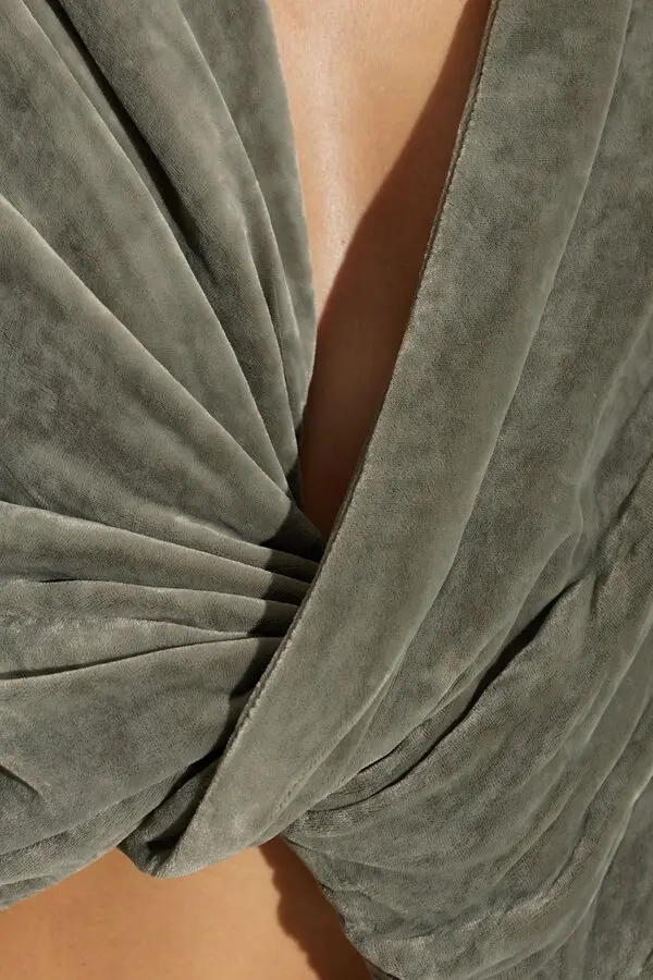 Rick Owens Velvet 'twist' Top