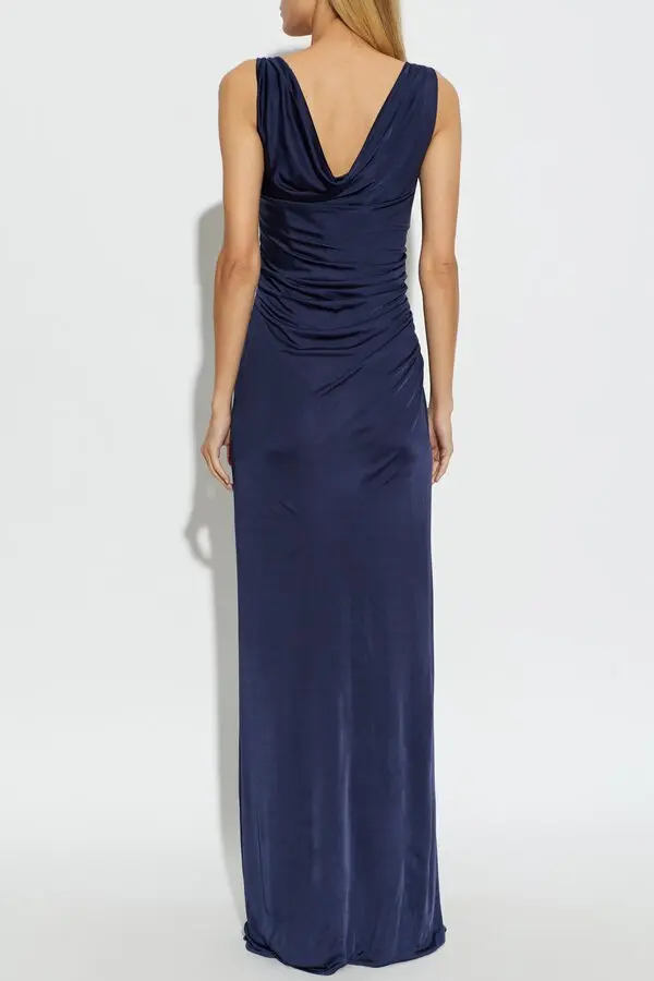 Versace Long Dress With Appliqués