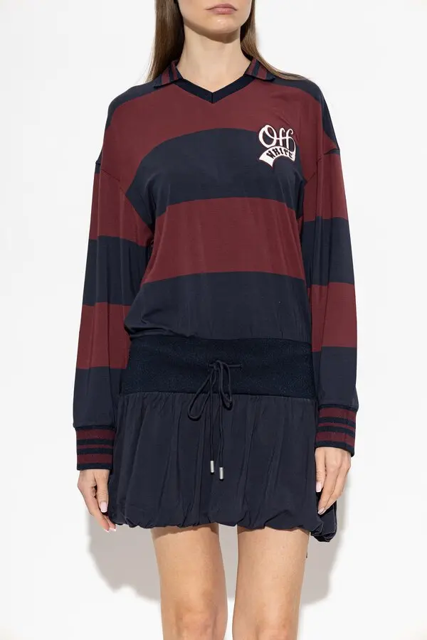 Off-White Dress With Logo