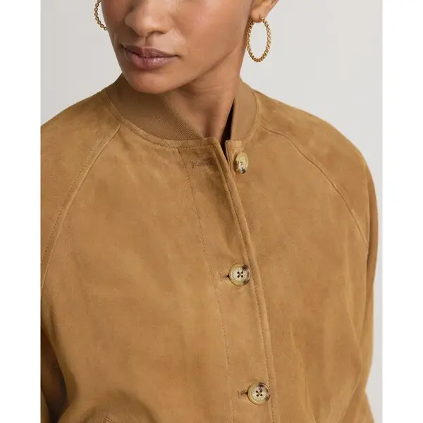 Ralph Lauren Goat-suede Flight Jacket