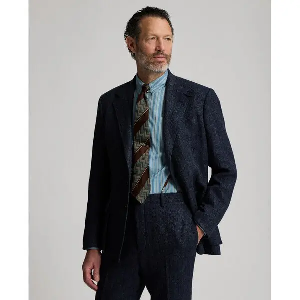 Ralph Lauren Linen-blend Herringbone Suit Jacket