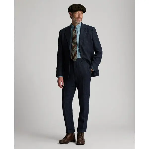 Ralph Lauren Linen-blend Herringbone Suit Jacket