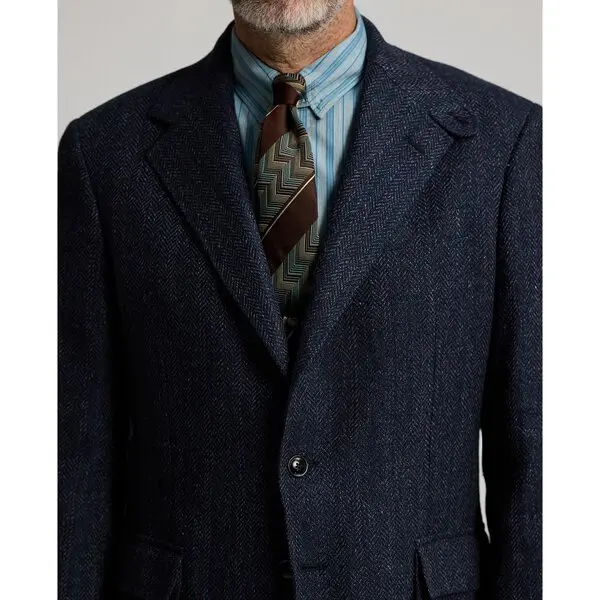 Ralph Lauren Linen-blend Herringbone Suit Jacket