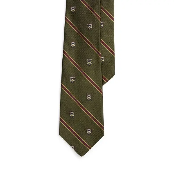 Ralph Lauren Striped Silk Repp Club Tie