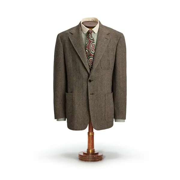 Ralph Lauren Wool-cotton Herringbone Suit Jacket