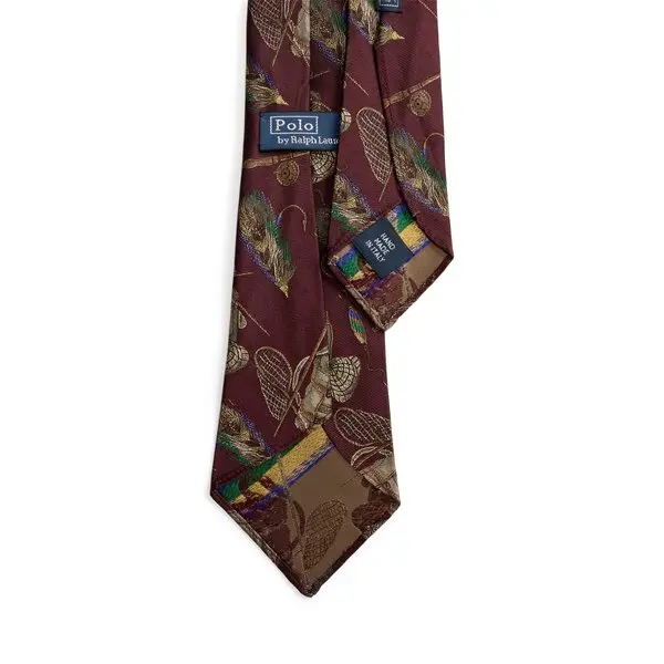 Ralph Lauren Vintage-inspired Fishing-print Silk Tie