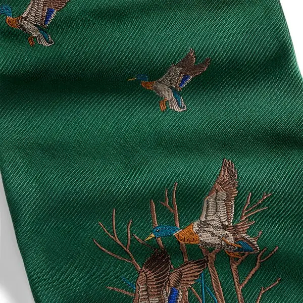 Ralph Lauren Graduate Mallard-patterned Silk Tie