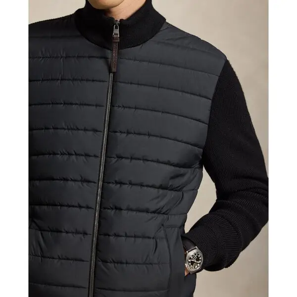 Ralph Lauren Hybrid Full-zip Mockneck Sweater