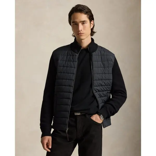 Ralph Lauren Hybrid Full-zip Mockneck Sweater
