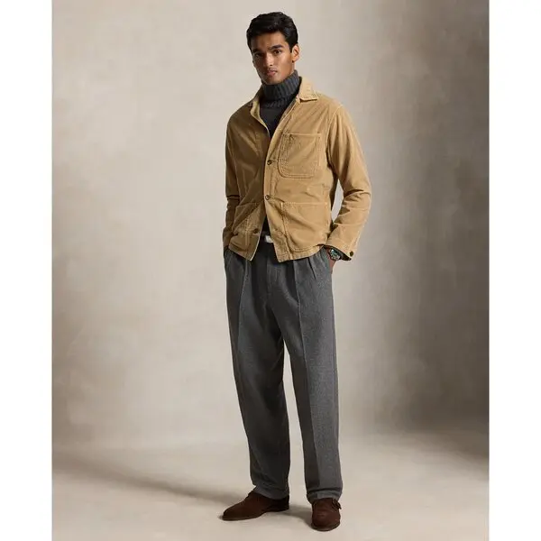 Ralph Lauren Corduroy Utility Overshirt - Classic Camel