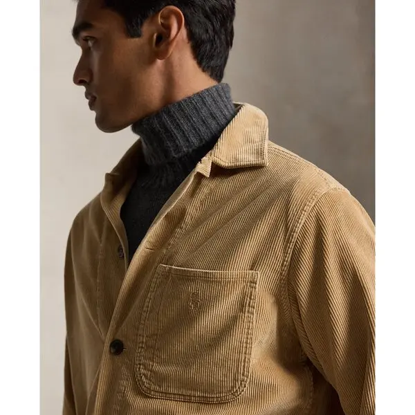 Ralph Lauren Corduroy Utility Overshirt - Classic Camel