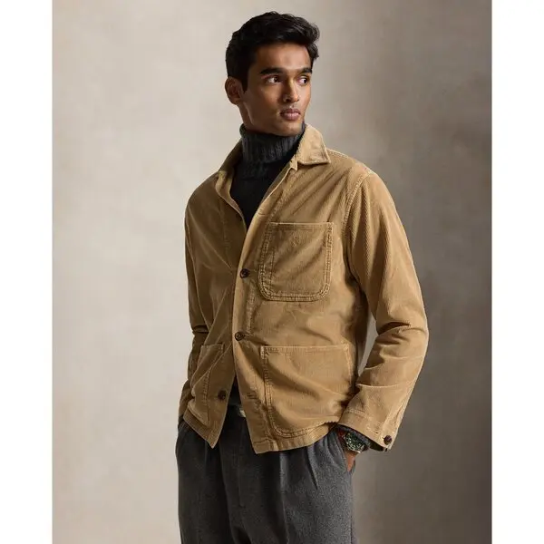 Ralph Lauren Corduroy Utility Overshirt - Classic Camel