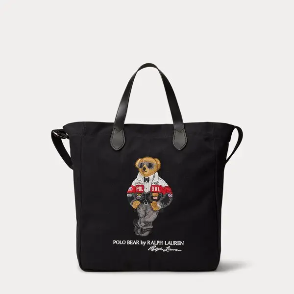 Ralph Lauren Polo Bear Canvas Shopper Tote