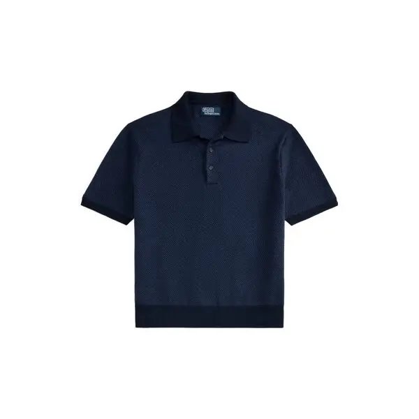 Ralph Lauren Relaxed Fit Wool Polo-collar Sweater - Navy Combo