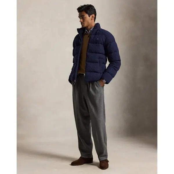 Ralph Lauren Cable-knit Wool-cashmere Quilted Jacket