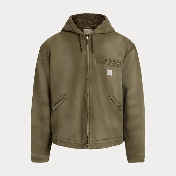 Ralph Lauren Zip Up Hooded Canvas Jacket - Foxmor