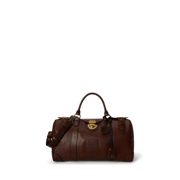 Ralph Lauren Heritage Lock Leather Small Duffel